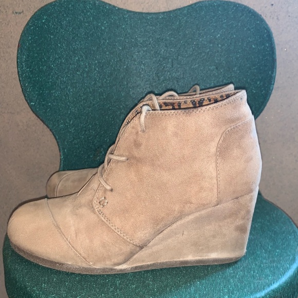 Marbella | Shoes | Marbella Brand Sz 5 Wedge Suede Shoe Boot Lace Up ...